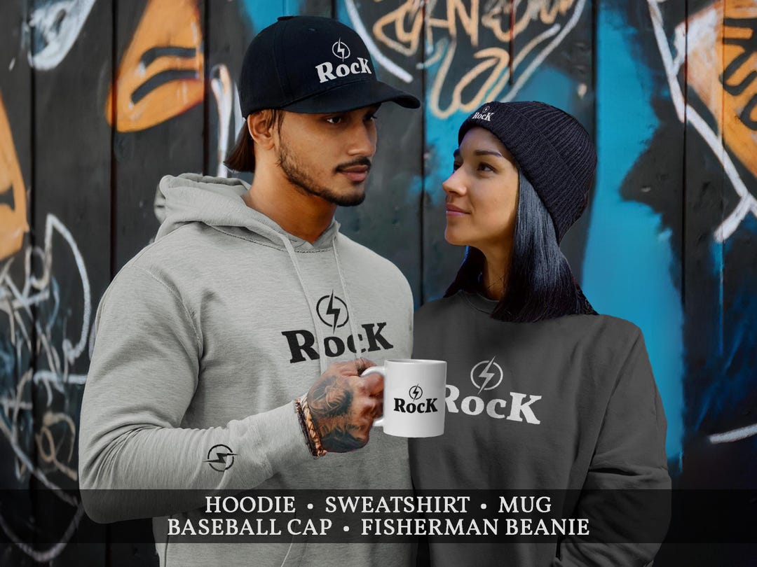 Rock Hoodie, Heavy Metal Sweatshirt, Unique Design, Womens Mens ...