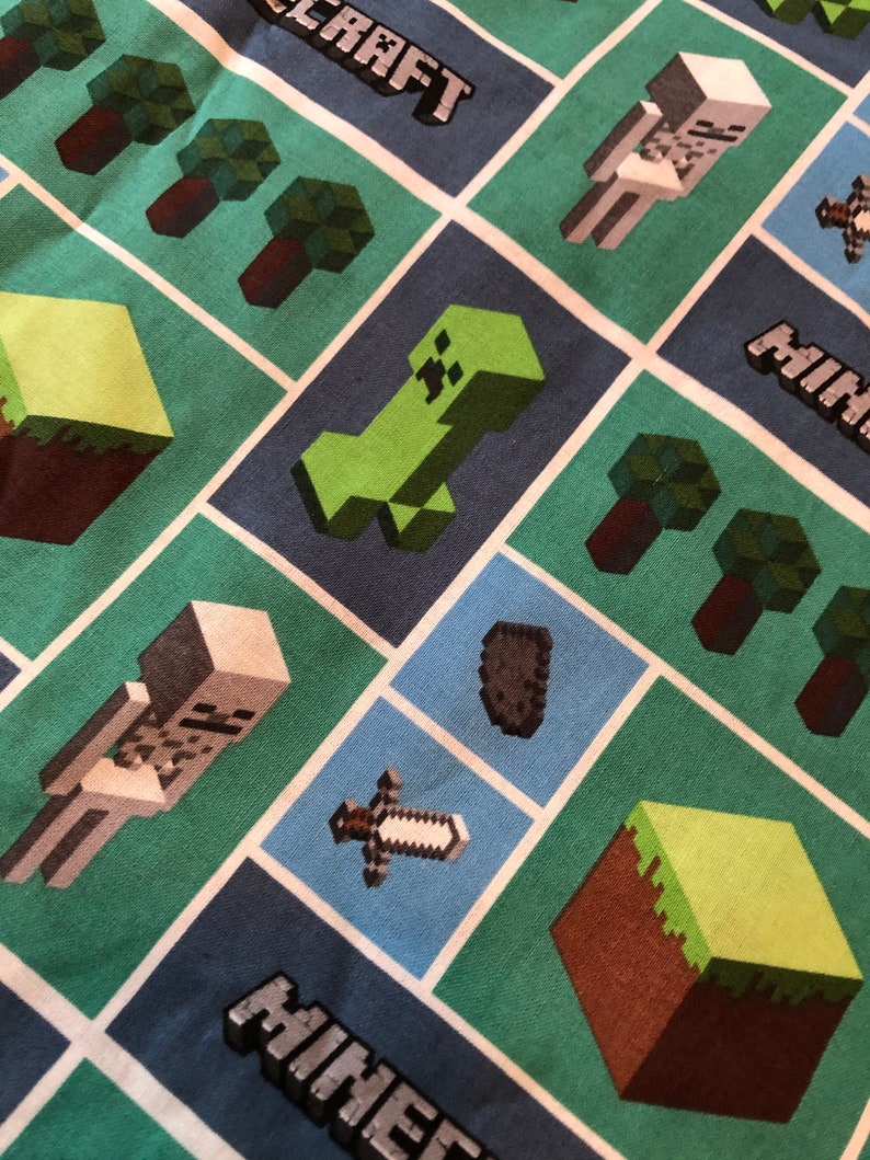 Free Shipping Amazing Minecraft Fabric Piece 1/2 Yard 2016 - Etsy