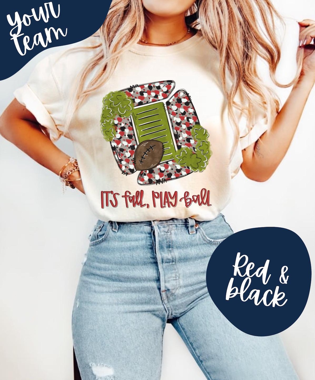 High School Football Mom Shirt, Custom Football Tee, Personalized Game ...