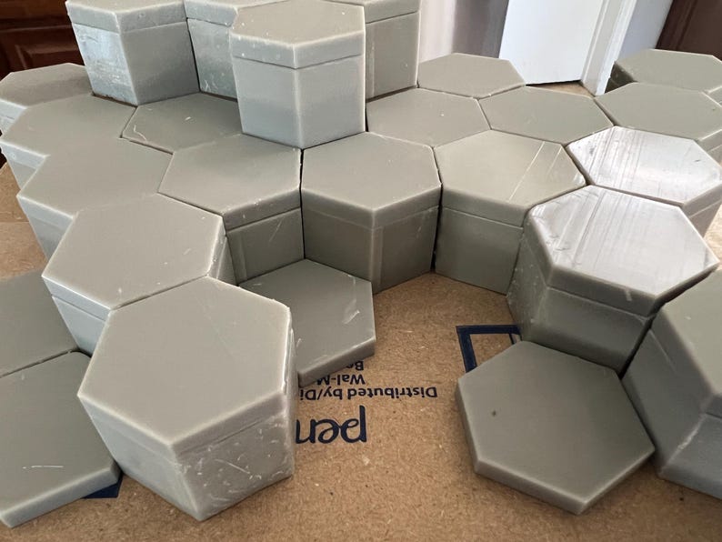 Modular Hex Tile Stacker Terrain With Flat Lids 6mm Scale - Etsy