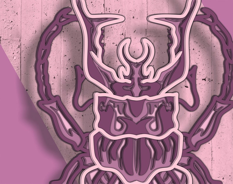 Layered SVG Scarab Beatle 3D Design for Laser Machines, Classroom Decor ...