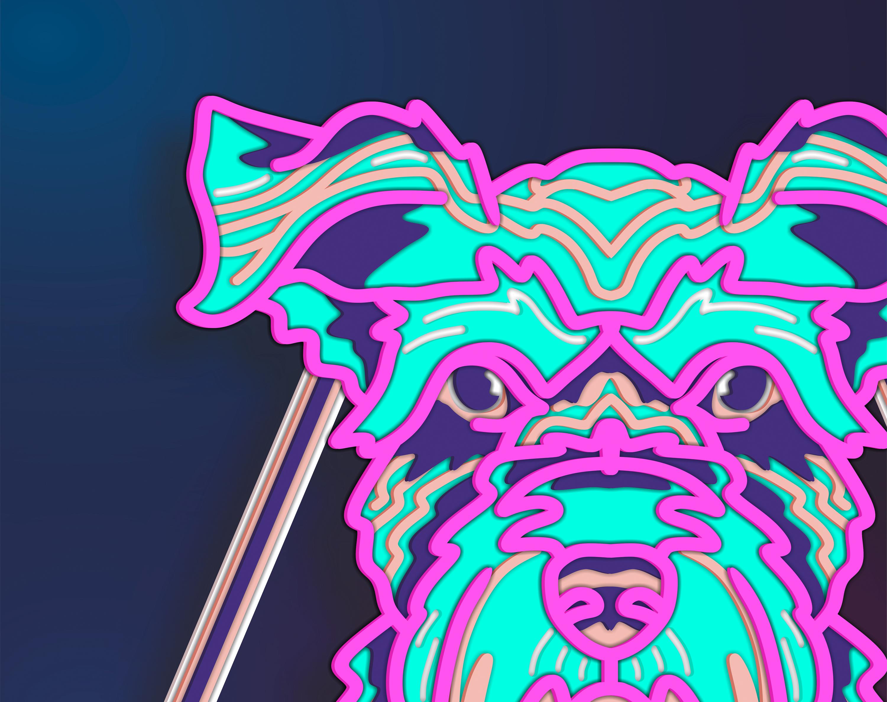 Dog Head SVG, 3D Multilayer Craft, Laser Ready Design, Glowforge ...