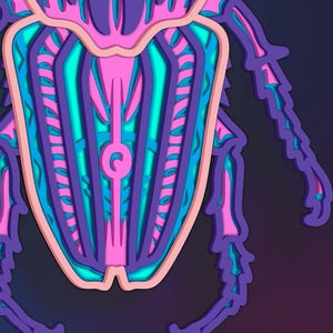 Egyptian Scarab SVG, Beetle SVG, Multilayer Laser Cut File, Instant ...