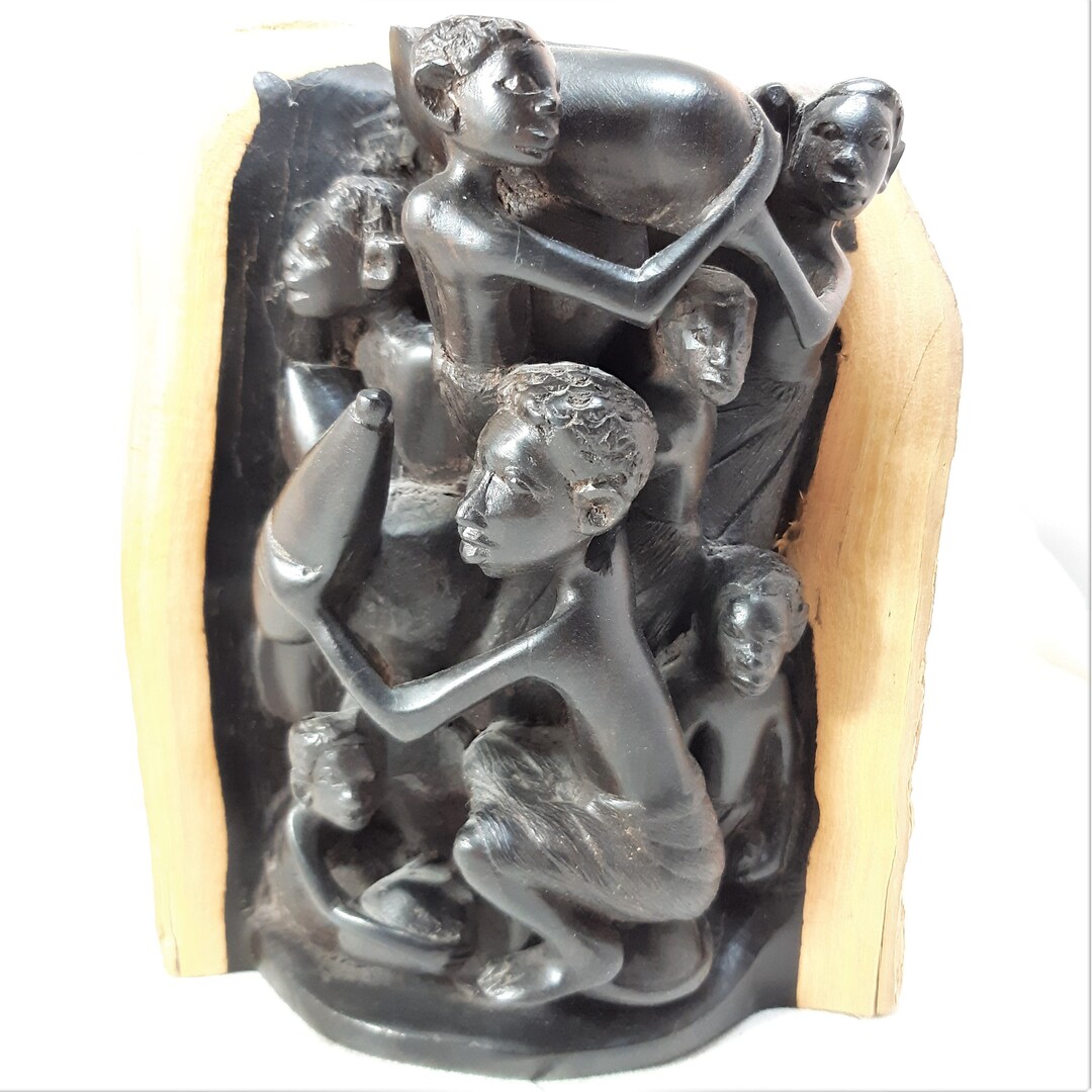 Vintage Makonde Tree of Life Sculpture. South East African Folk Art ...