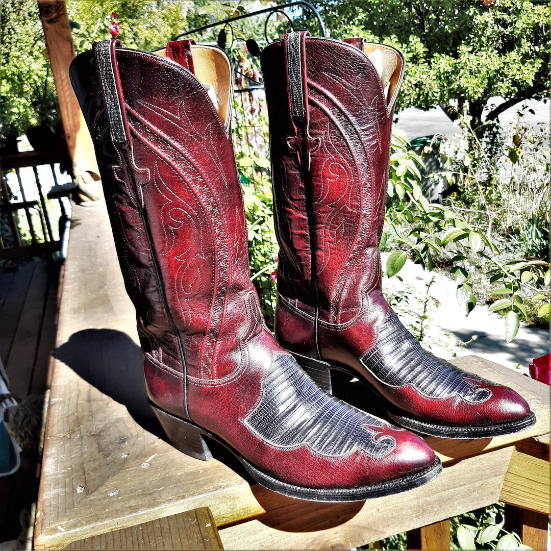 Classic Lucchese Handcrafted Cowboy Boots Men's Size 8 1/2 D. They're A ...