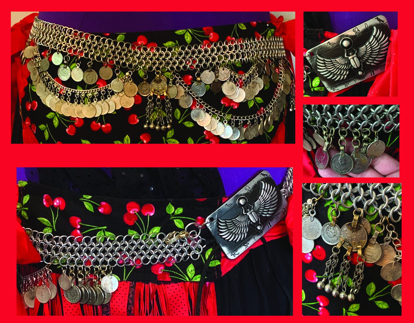 Cherry Pin-up Belly Dancer, Fusion Belly Dance, Adult Halloween Costume ...