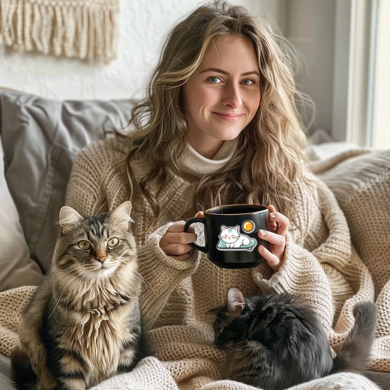 Cute Cat Stickers - We Can Customize for You Based on Your Cats - Etsy