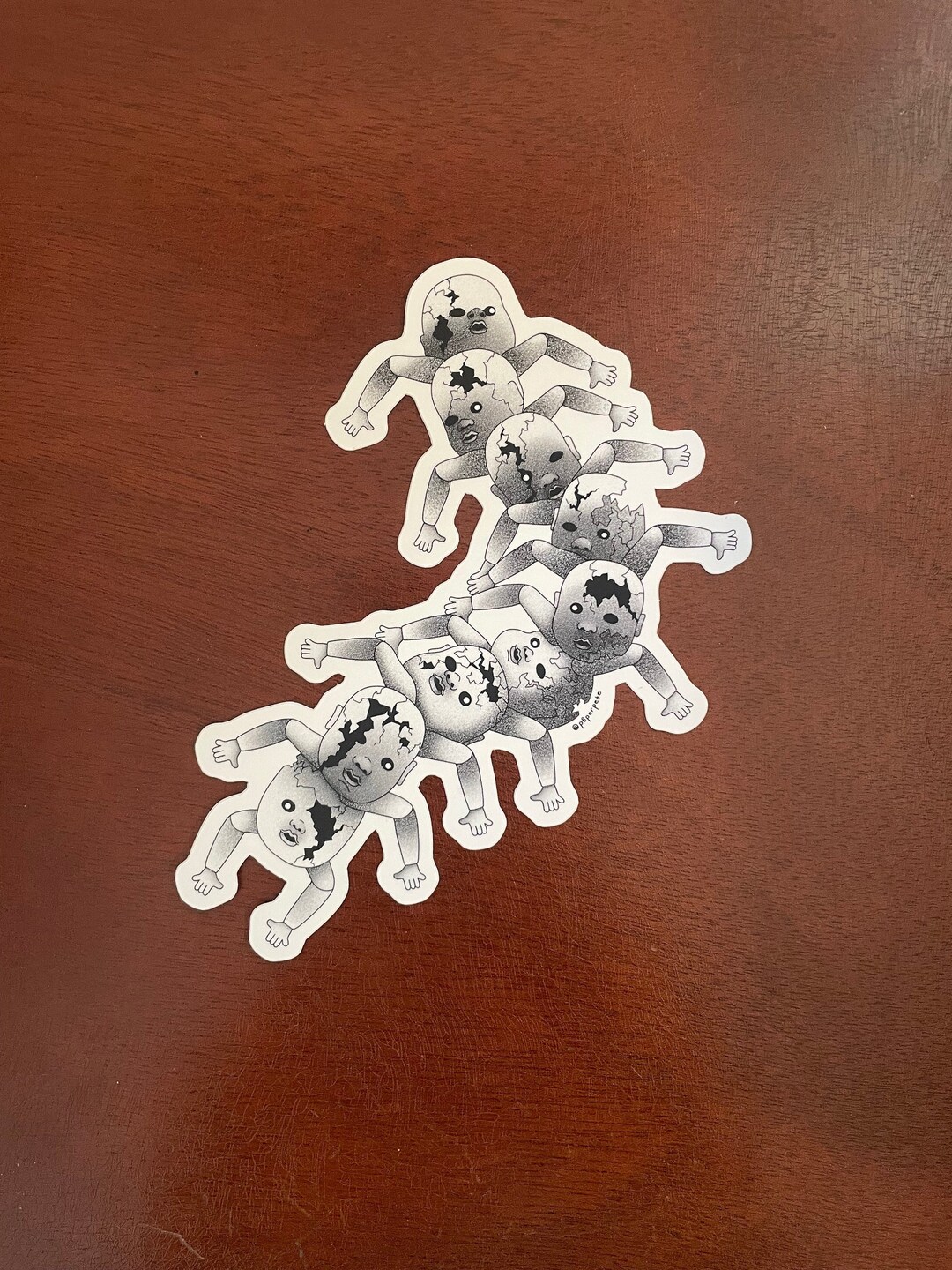 Centipede Doll Sticker Original Art - Etsy