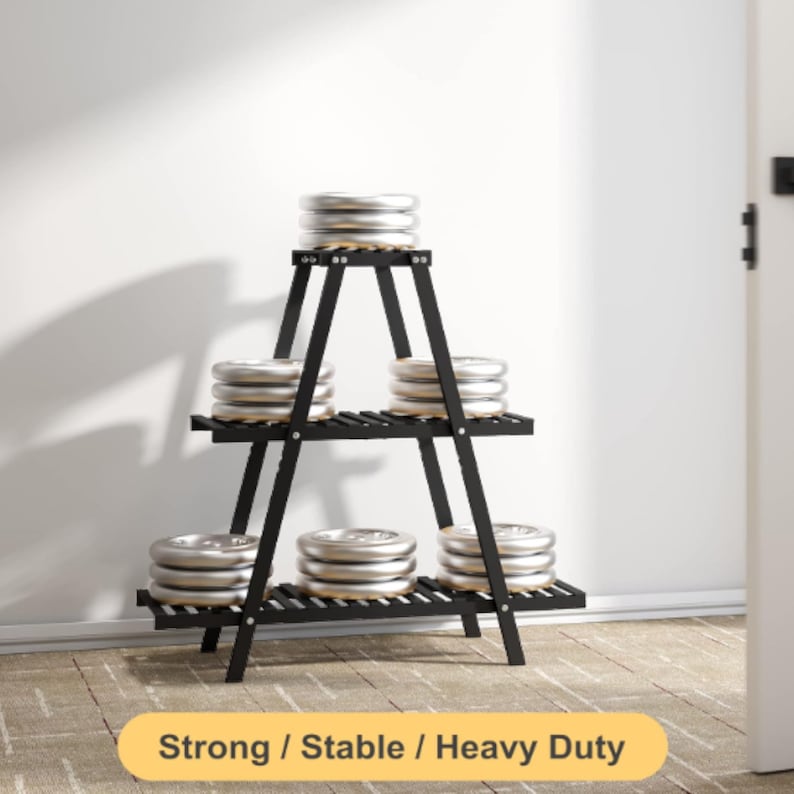 Plant Stand Indoor, Bamboo Plant Stands Flower Holder Ladder Plant Rack ...