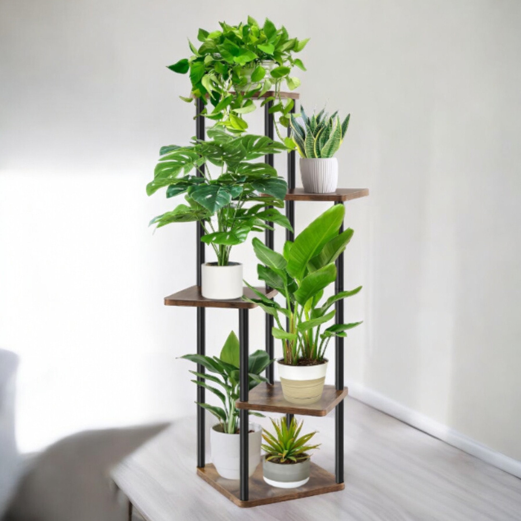 Plant Stand Indoor, 4 Tier Plant Stands for Indoor Plants, Tiered ...
