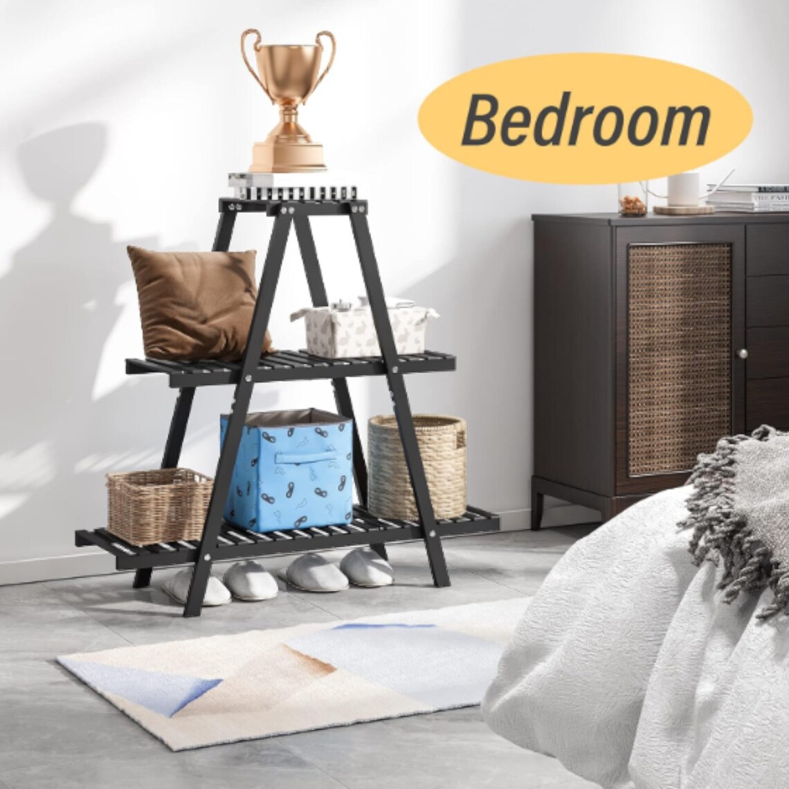 Plant Stand Indoor, Bamboo Plant Stands Flower Holder Ladder Plant Rack ...