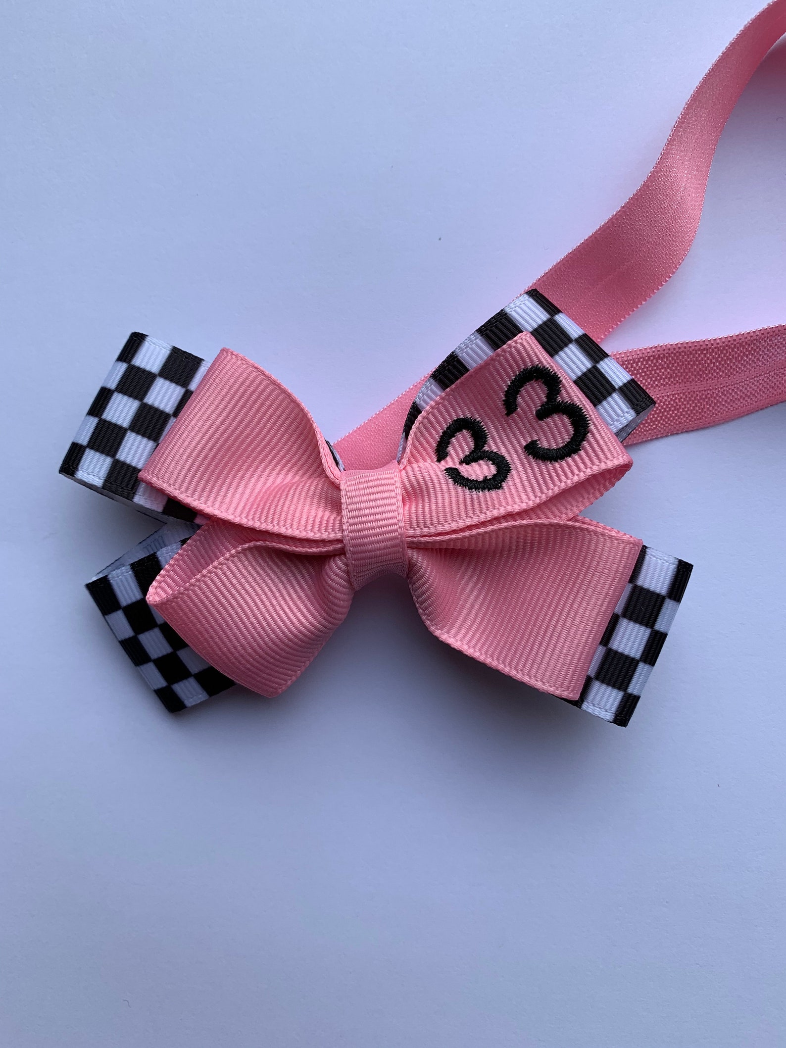 Pink with Black & White Checkered Checker Racing Flag NASCAR | Etsy