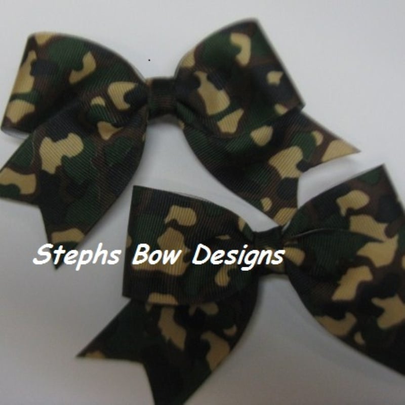 Camo Cheer Bows - Etsy