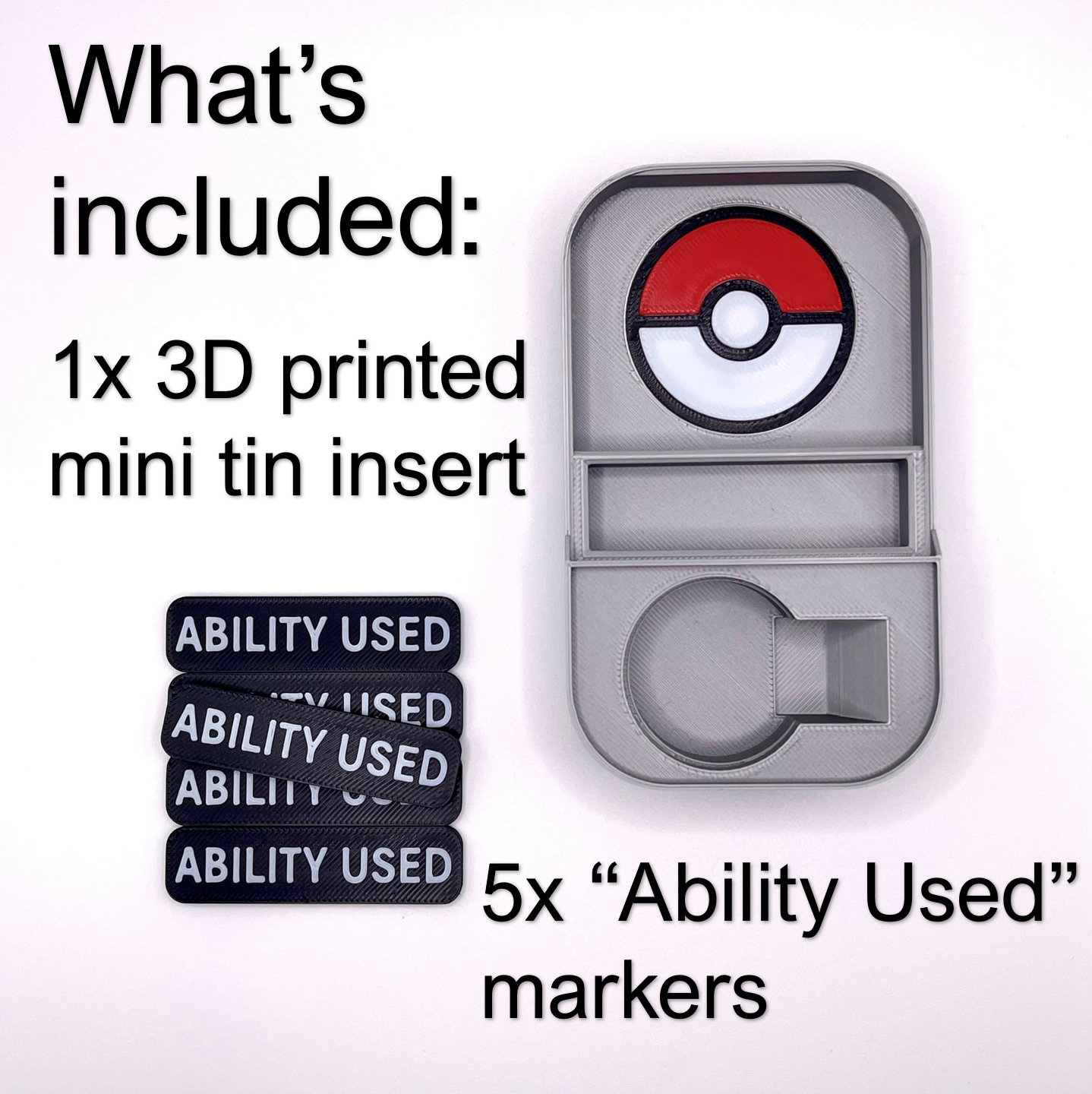Pokémon Mini Tin 3d-printed Insert Designed for Larger Dice and ...