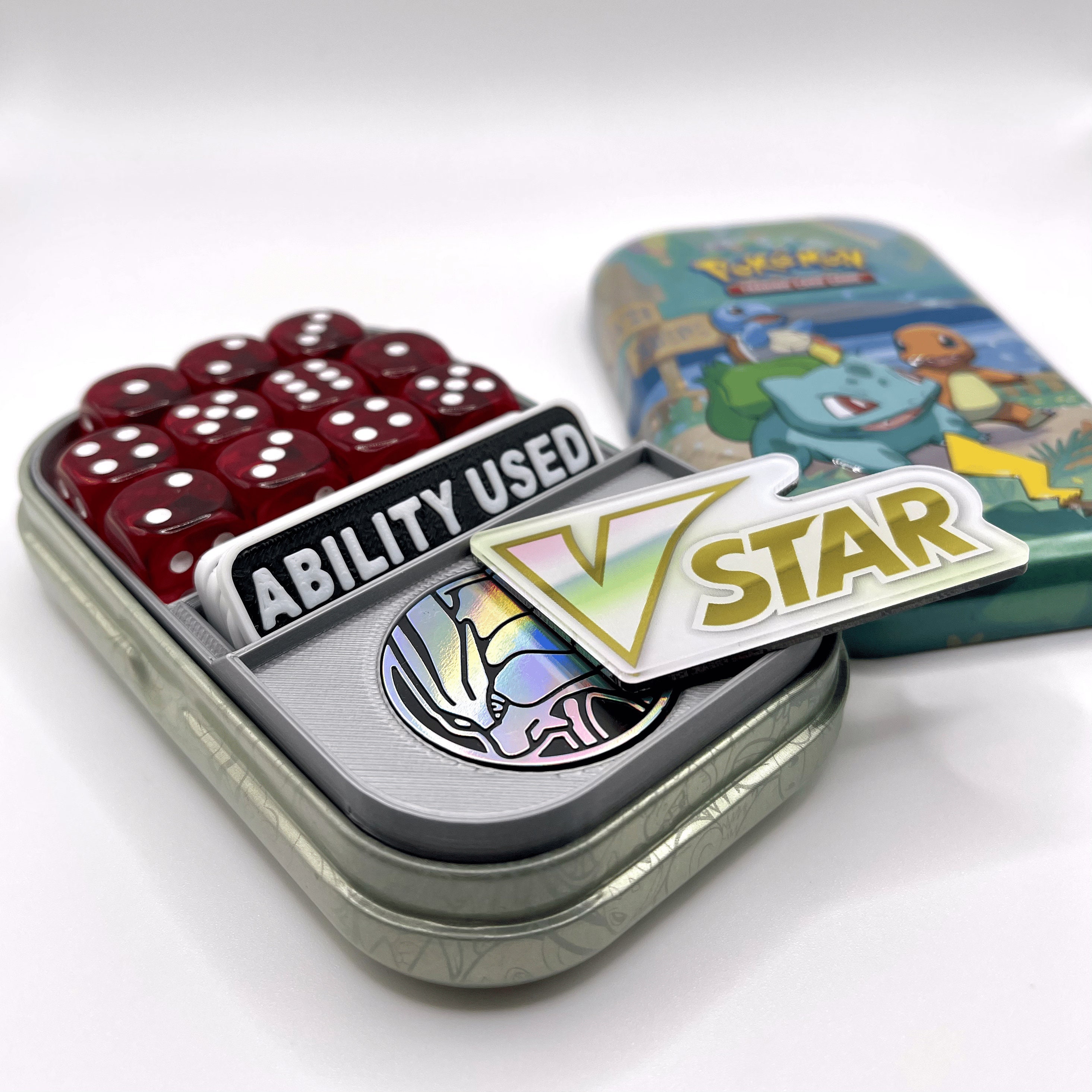 Pokémon Mini Tin 3d-printed Insert Designed for Larger Dice and ...
