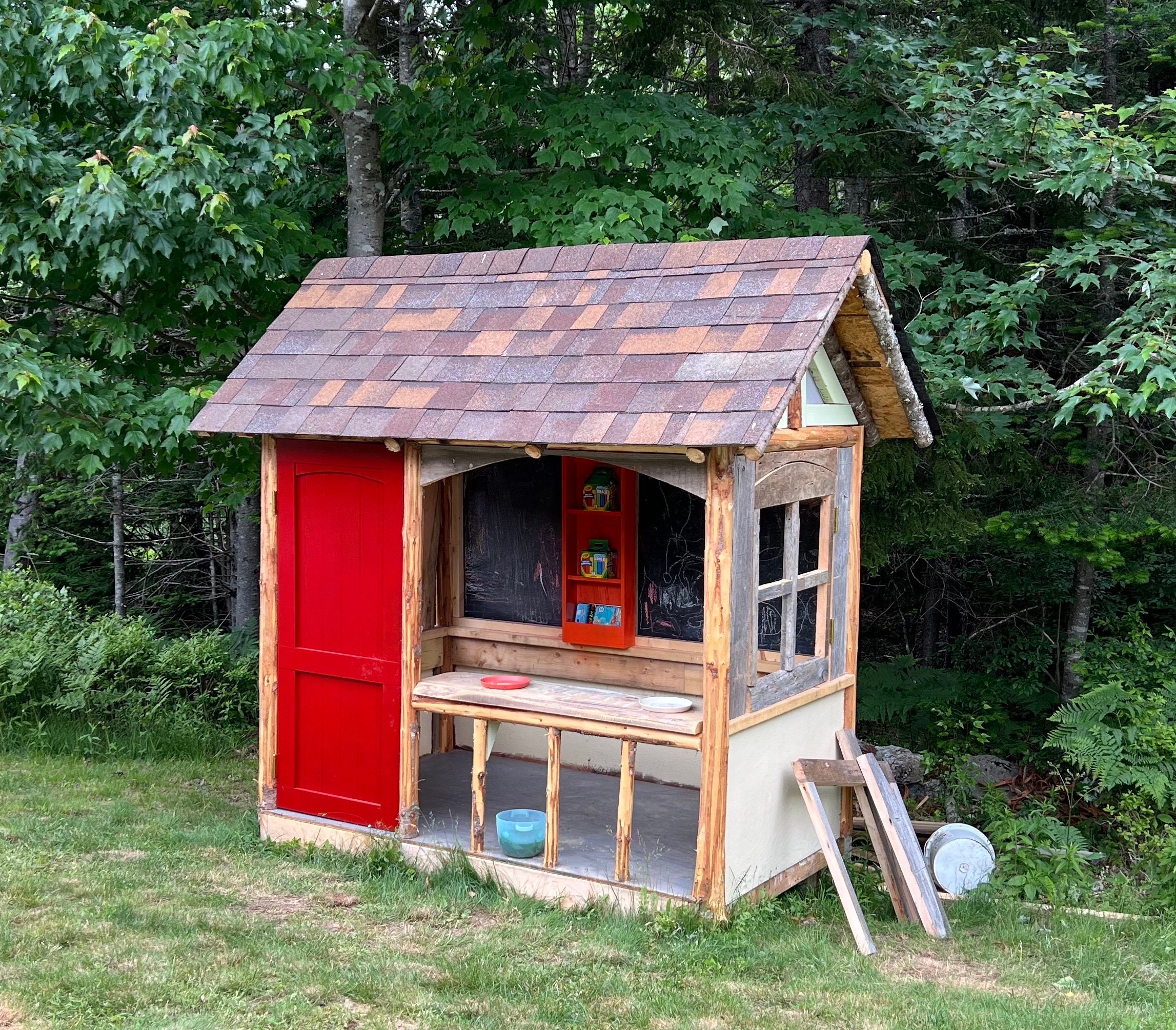 4x6 Ft Kids Playhouse Plan PDF - Tiny House Rustic Affordable DIY ...
