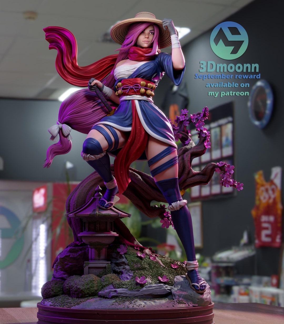 1/6th Scale Ryoko Psylocke Fan Art Resin 3D Printed Figure Unpainted ...