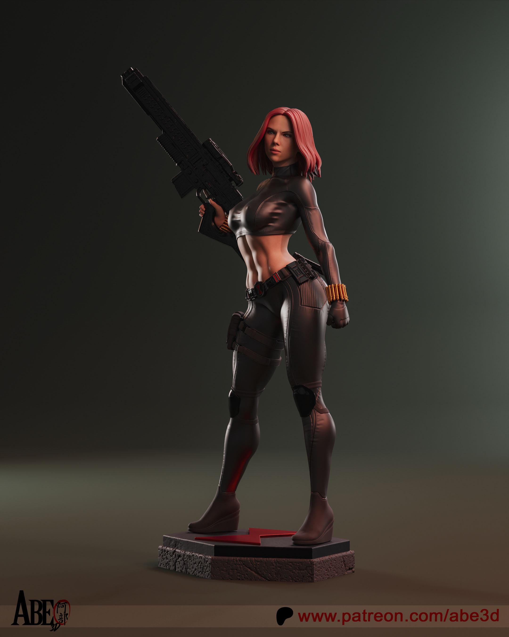 1/6th Scale Natasha Fan Art Resin 3D Printed Figure Unpainted ...