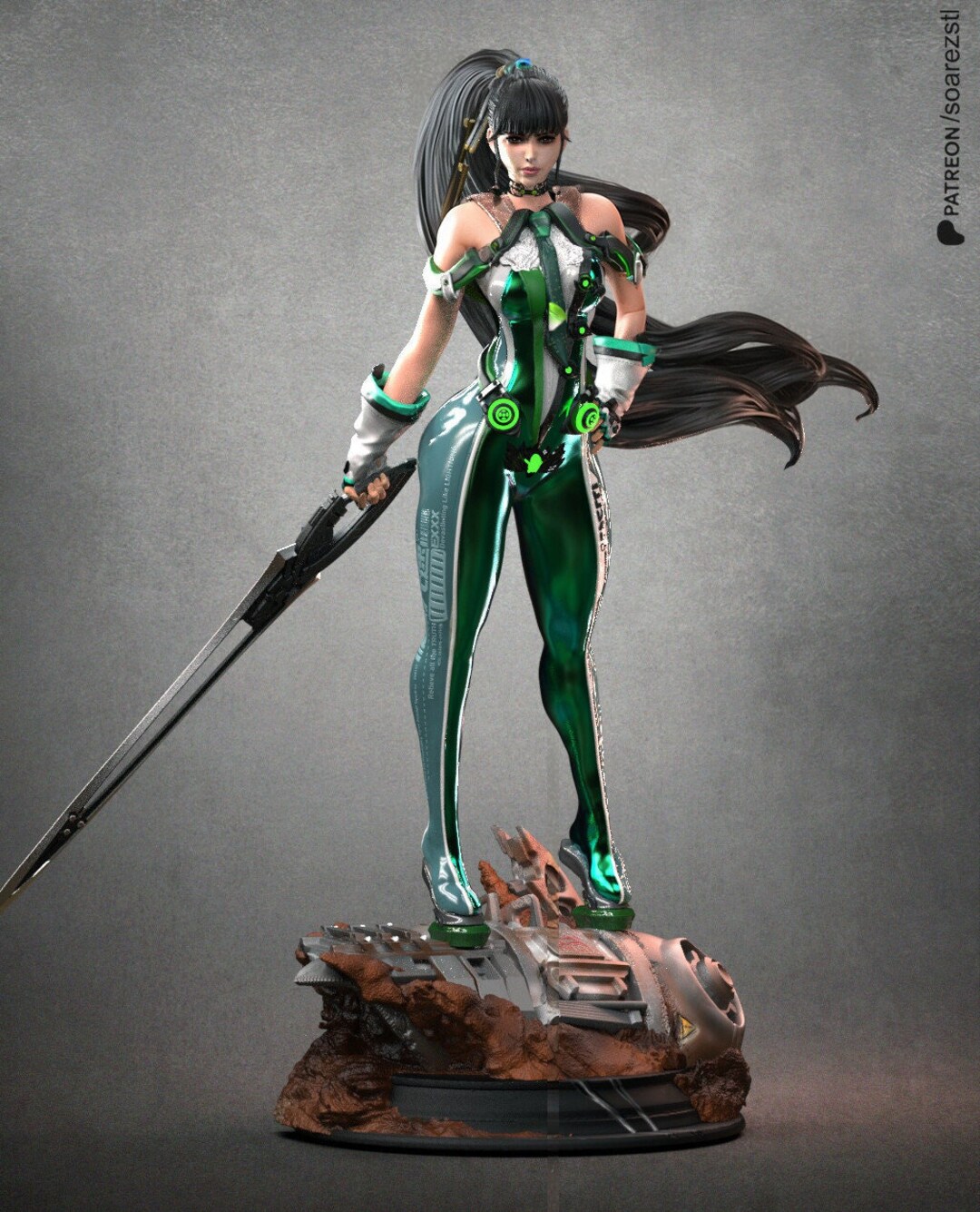 1/6th Scale Eve Fan Art Resin 3D Printed Figure Unpainted/unassembled ...