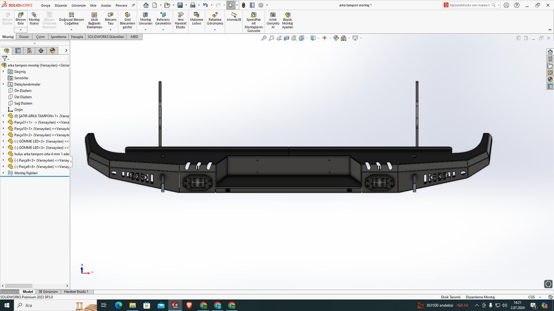 Steel Rear Bumper Design for Toyota Hilux LN65/LN85/LN106/LN145 ...