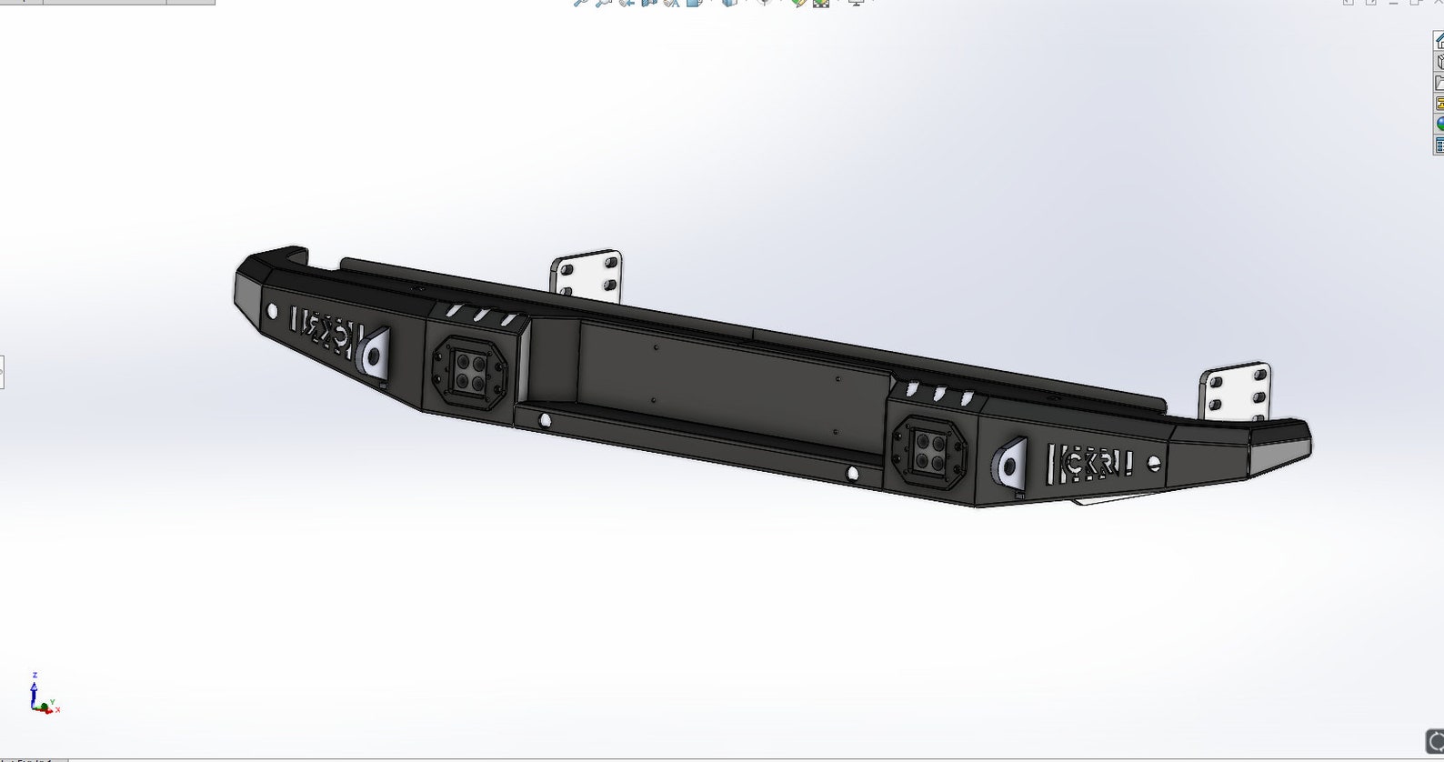 Steel Rear Bumper Design for Toyota Hilux LN65/LN85/LN106/LN145 ...