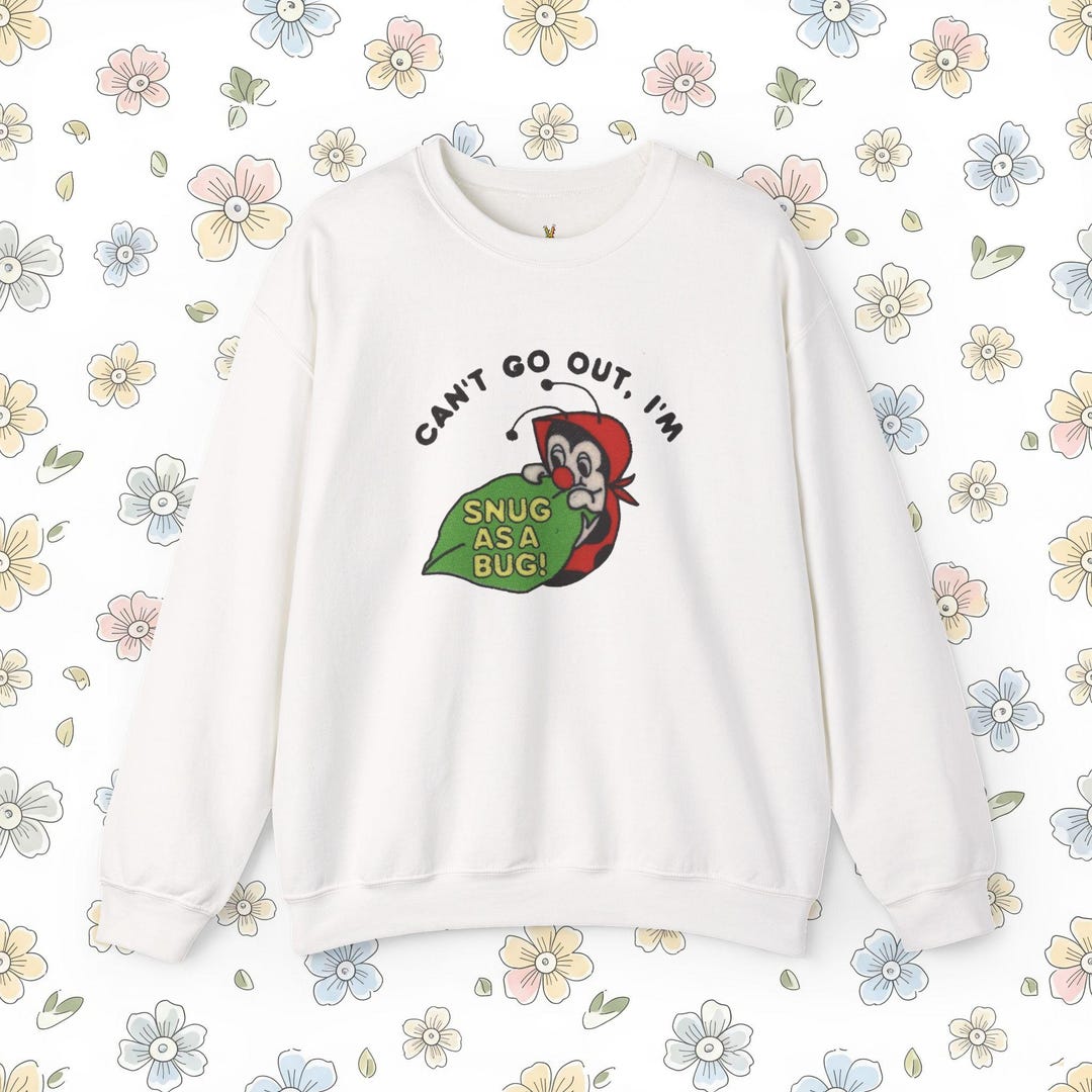 Snug as a Bug Design, Warm Pullover Jumper, Comfy Sweater, Winter ...