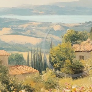 Open Window View Print PRINTABLE France Cottage Decor Vintage Oil ...