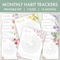Yearly Habit Tracker, 365 Days, Habit Streak, PDF Printable, A4 and ...