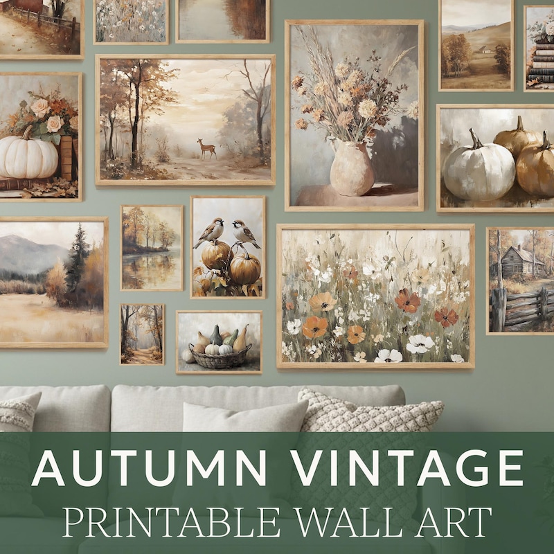 Fall Printables Antique - Etsy UK