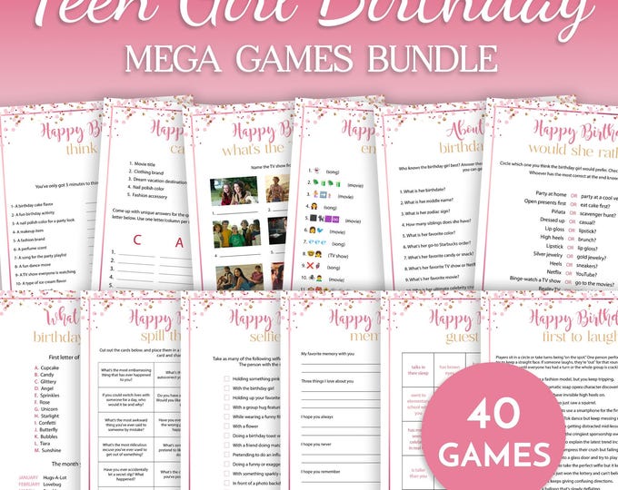 Birthday Games for Her Adult Birthday Party Games Printable Who Knows ...