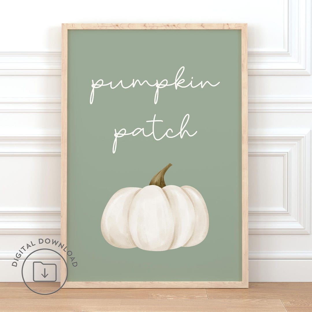 Pompoenpatch afdrukken AFDRUKBARE herfstposter seizoensgebonden decor ...