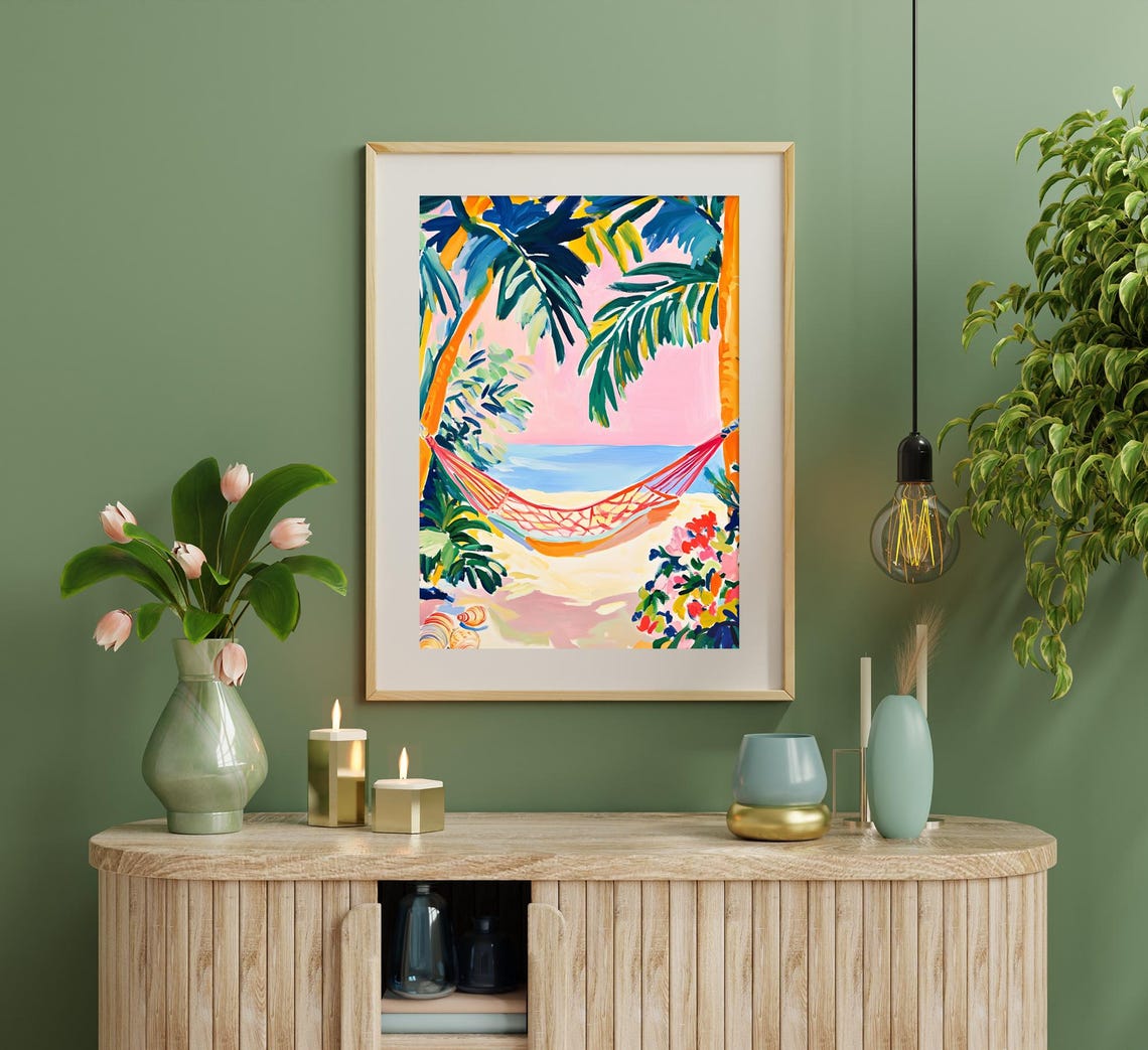 Matisse Beach Print PRINTABLE Trendy Coastal Poster Maximalist Wall Art ...