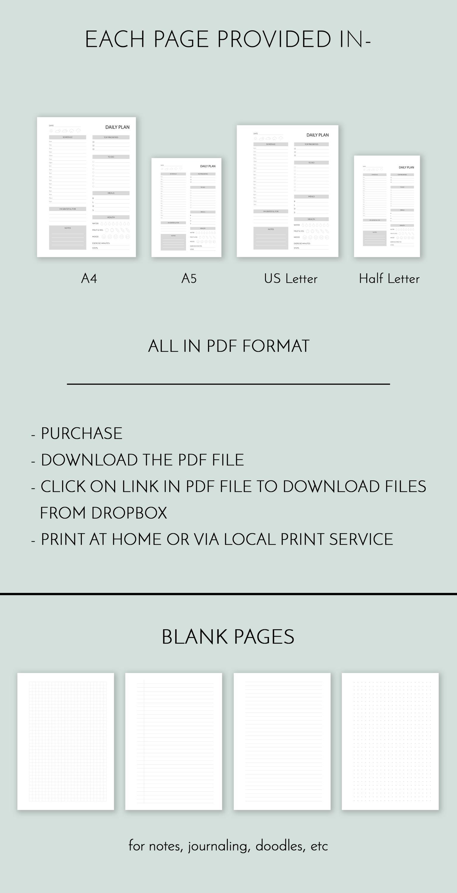 Self-care Planner Set PRINTABLE, Mental Health Journal, Wellness ...