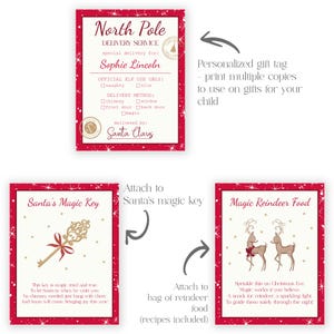 Personalized Letter From Santa Bundle PRINTABLE, Custom Letter to Santa ...