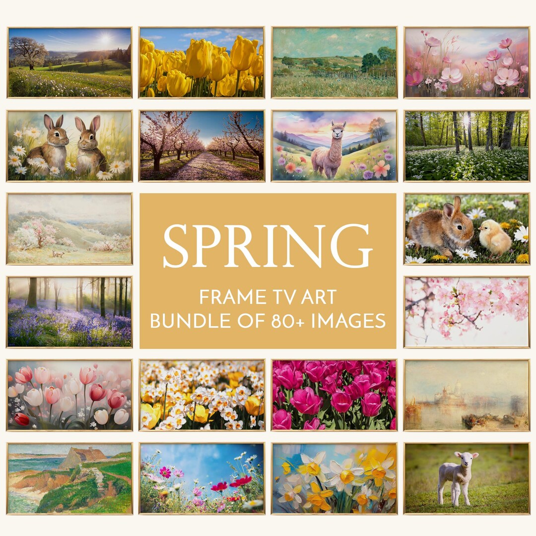 Spring Frame TV Art Mega Bundle, Spring Tv Screensaver, Seasons Samsung ...
