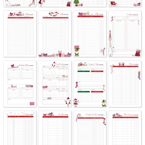 Christmas Planner PRINTABLE Set Holiday Planner Bundle Xmas Organizer ...