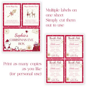 Personalized Letter From Santa Bundle PRINTABLE, Custom Letter to Santa ...