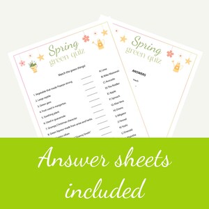 Spring Trivia Bundle Printable, Spring Trivia Games, Spring Family Game ...