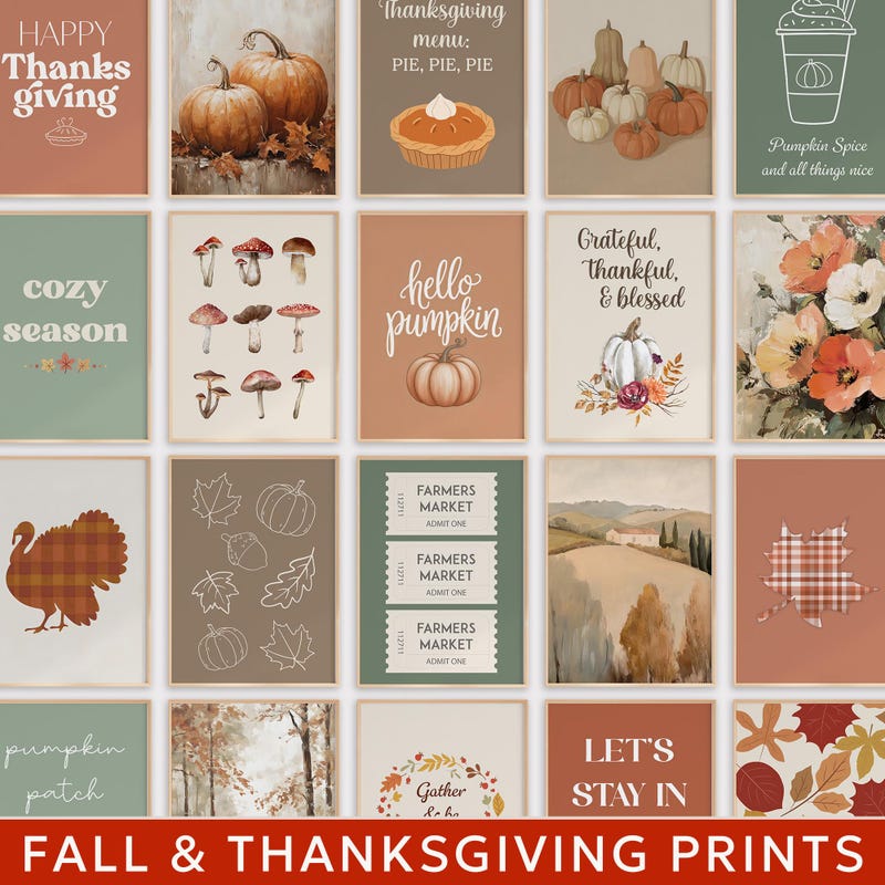 Thanksgiving Wall Decor - Etsy