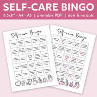 Self Care Bingo, 30 Self Care Bingo Cards, Self Care Challenge, Self ...