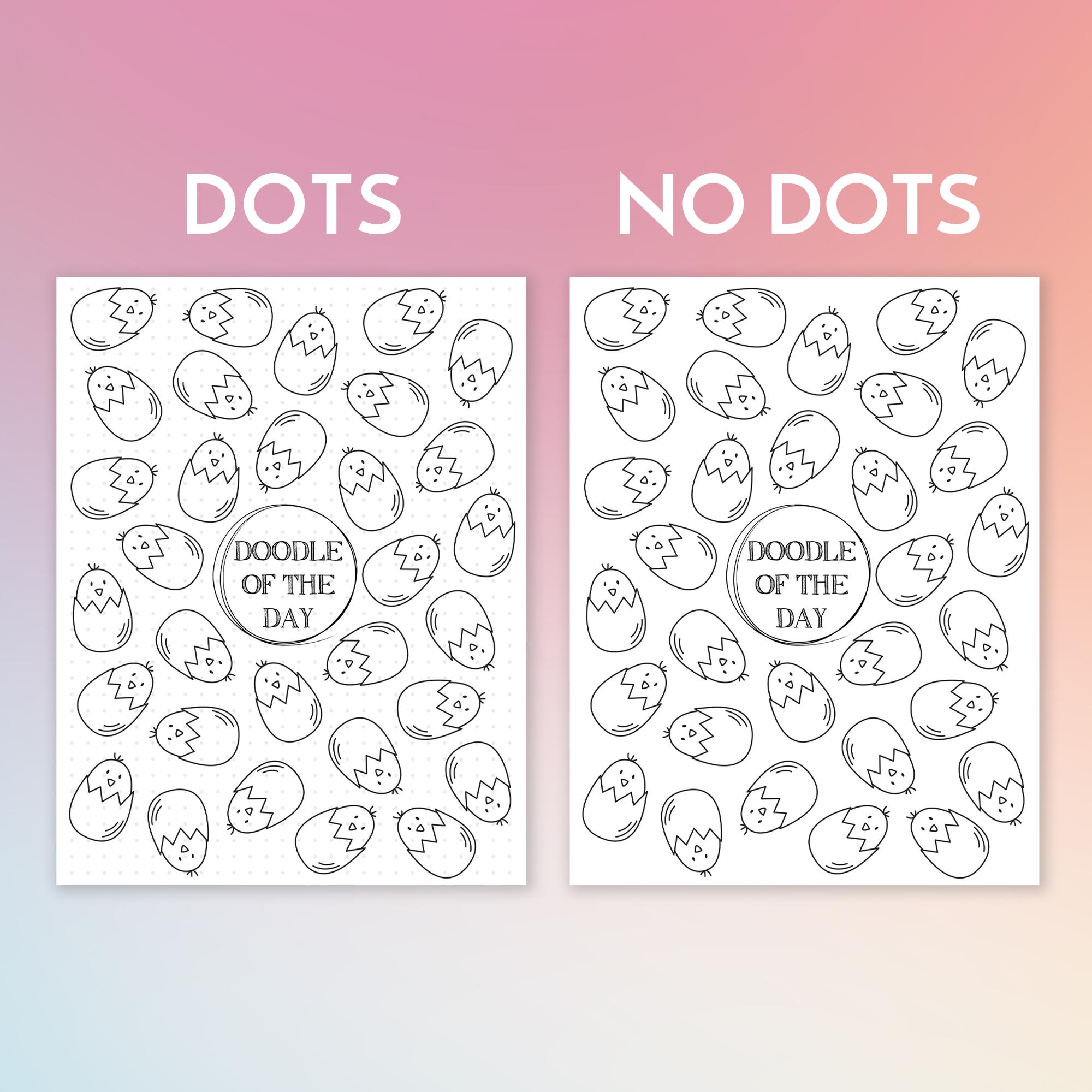 Monthly Doodle of the Day PRINTABLE Bundle, Daily Doodle, Daily ...