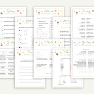 Spring Games MEGA Bundle Printable, Spring Trivia, Spring Family Game ...