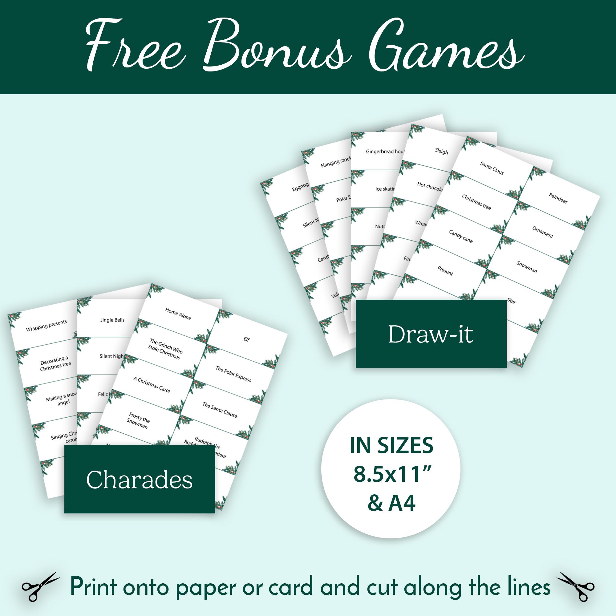 20 Printable Christmas Trivia Bundle Holiday Quiz Set Family Game Night ...