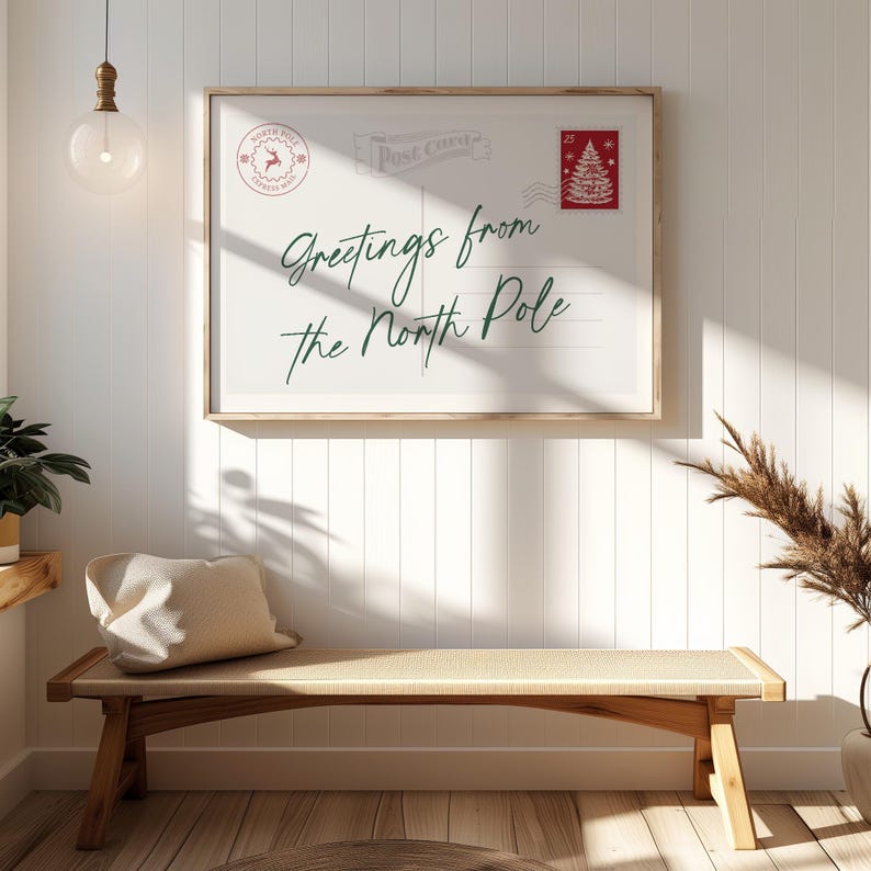 Trendy Christmas Gallery Wall Art 7 PRINTABLE Holiday Print Bundle ...