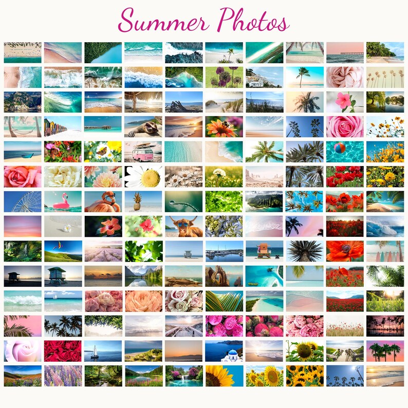 Summer Frame TV Art Bundle: 270+ Floral, Coastal, Vintage Images ...