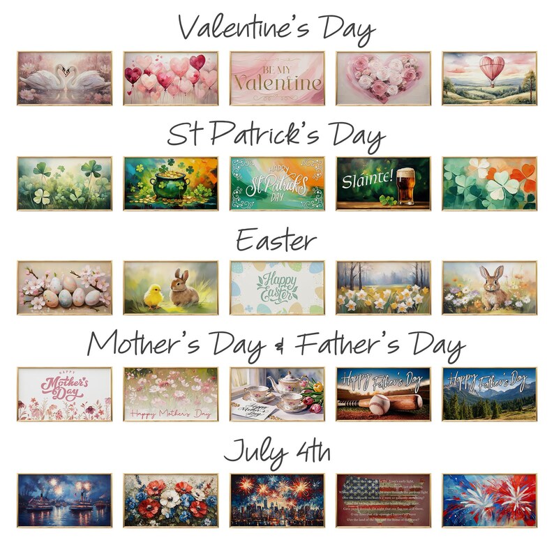 Ultimate Frame TV Art Bundle Seasons & Holidays Samsung Frame TV Art ...