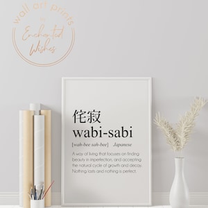 Wabi-sabi Print PRINTABLE, Wabi-sabi Definition Print, Japanese Wall ...
