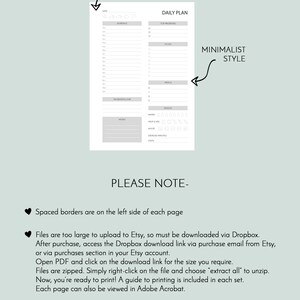 Daily Weekly Monthly Planner Set PRINTABLE, 2024 Daily Planner, Weekly ...