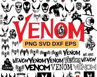 Venom SVG, Cut File Cricut, Svg Bundle, Venom Printable Vector Designs ...