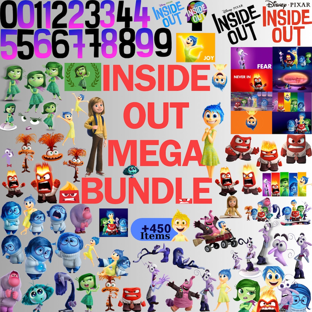 Inside Out 2 Big Bundle Png Clipart, archivos SVG en capas, documentos ...